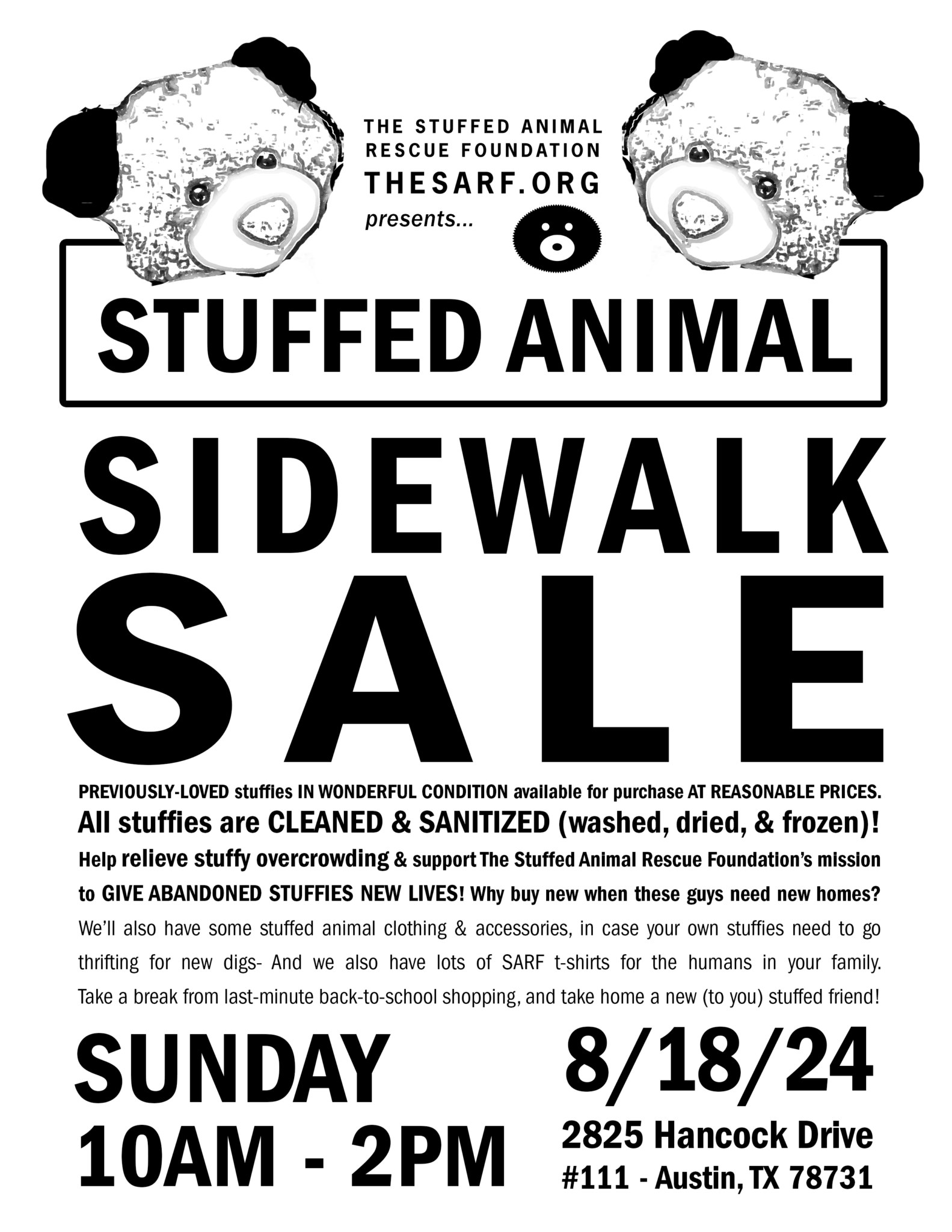 The S.A.R.F. – THE STUFFED ANIMAL RESCUE FOUNDATION